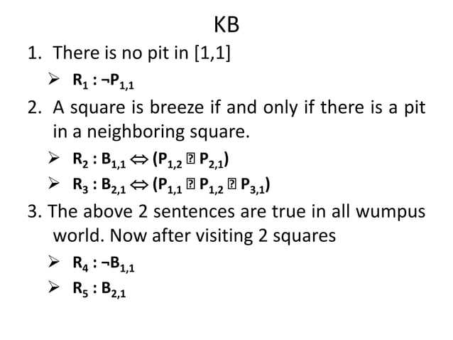 Propositional logic & inference | PPTX