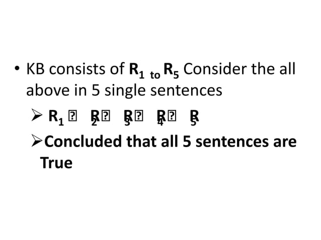 Propositional logic & inference | PPTX