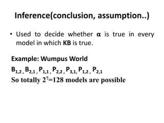 Propositional logic & inference | PPTX