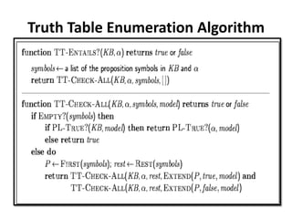 Propositional logic & inference | PPTX
