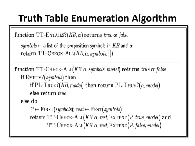 Propositional logic & inference | PPTX