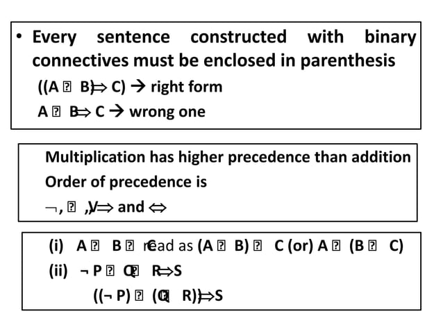 Propositional Logic And Inference