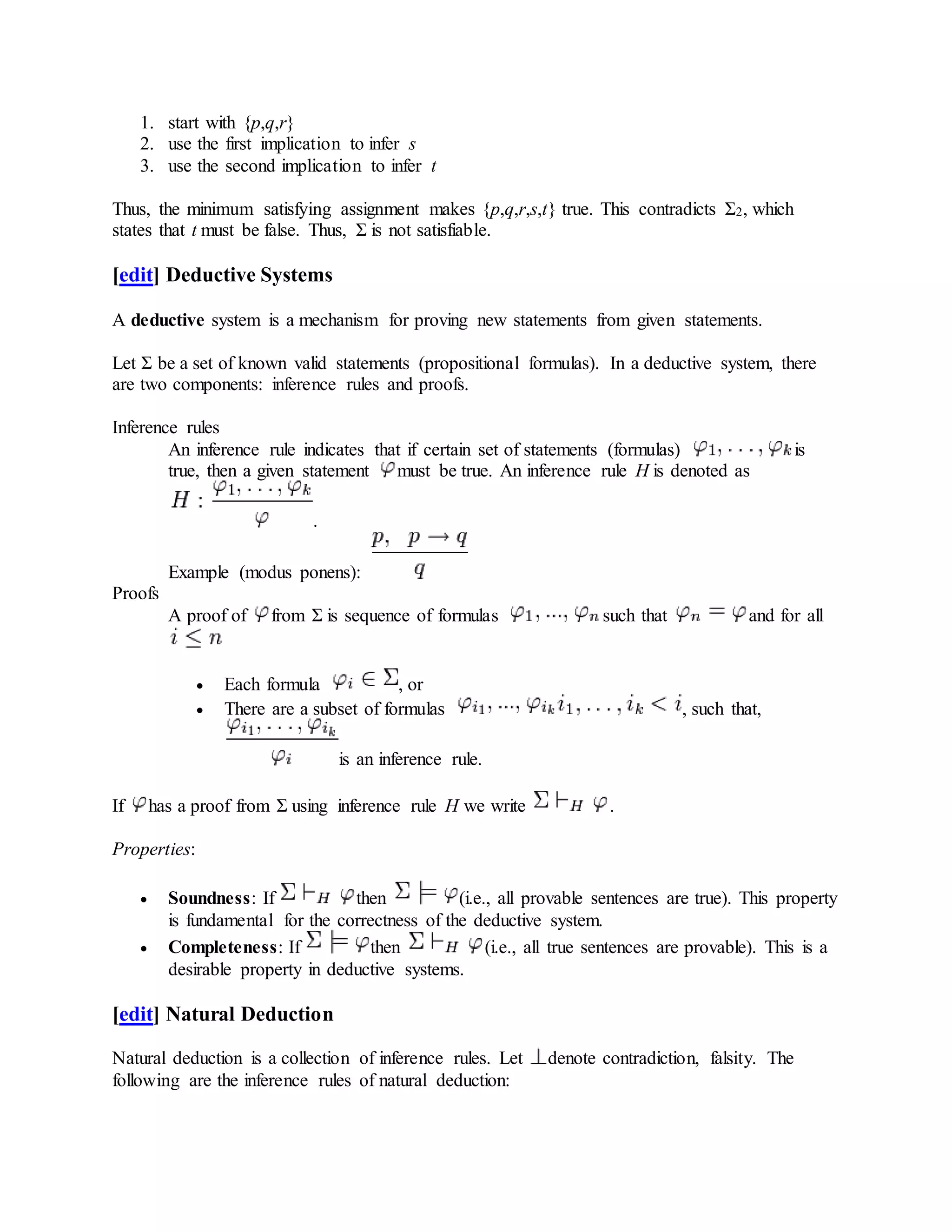 Propositional logic is a good vehicle to introduce basic properties of logic | PDF
