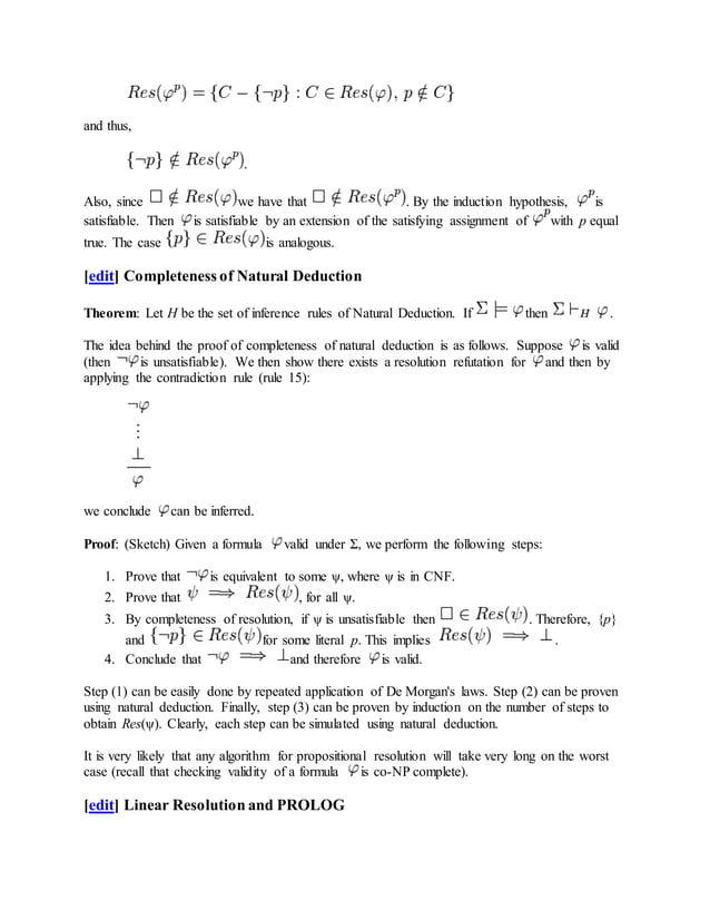 Propositional logic is a good vehicle to introduce basic properties of ...
