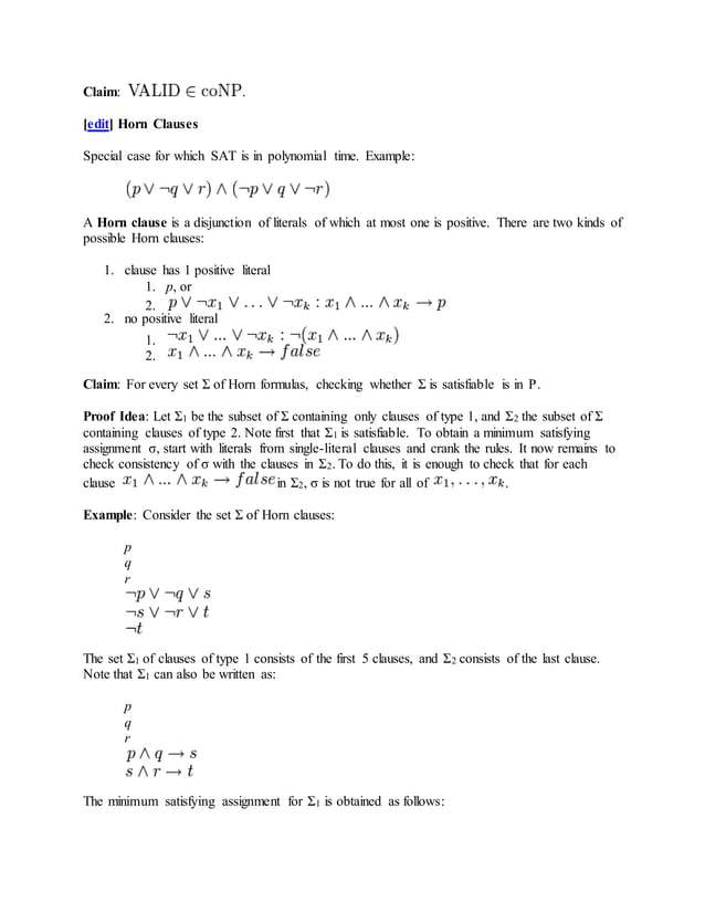 Propositional logic is a good vehicle to introduce basic properties of ...