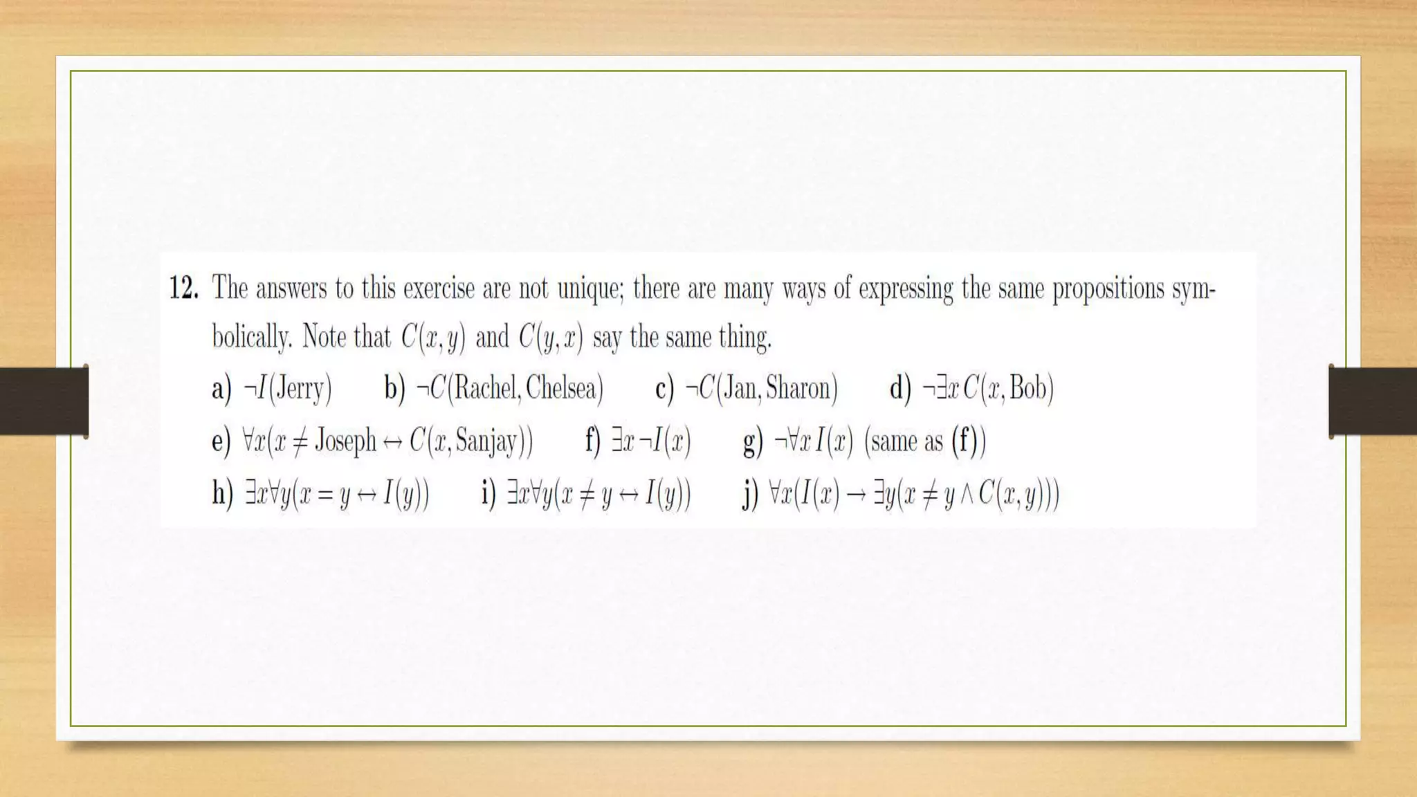 Propositional logic, Predicate, quantifier&Nested Quantifier solved ...