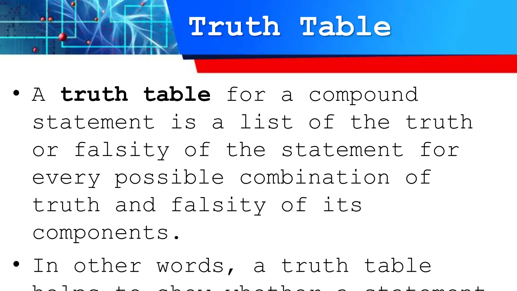 proposition, truth tables and tautology.pptx
