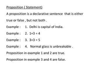 proposition Logic-1.pptx Discrete Mathematics | PPTX