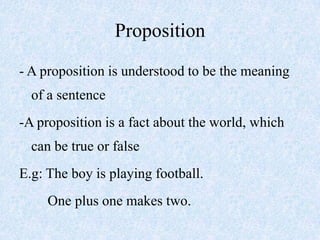 Propositionnal content (2) | PPTX