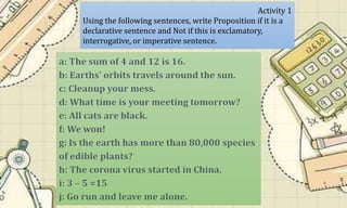 Propositions | PPTX