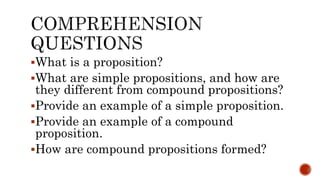 Propositions - Simple and Compound .pptx