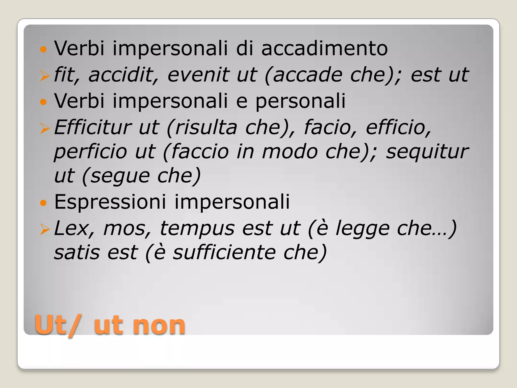 Proposizioni subordinate completive | PPTX