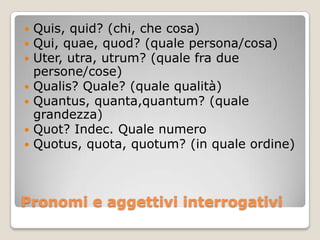 Proposizioni subordinate completive | PPTX
