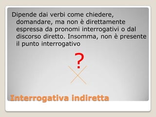 Proposizioni subordinate completive | PPT