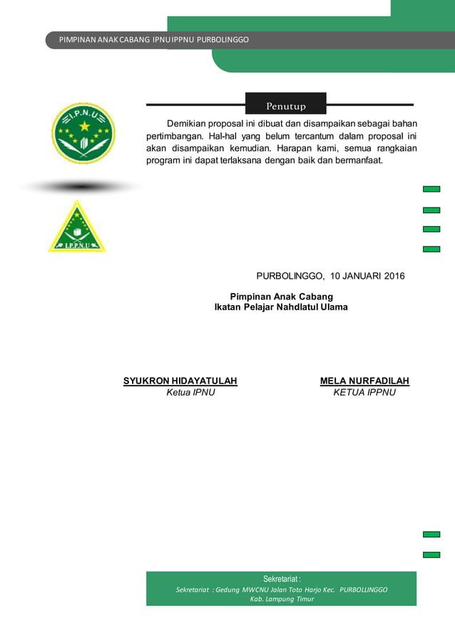 proposal pac ipnu ippnu purbolinggo | DOCX