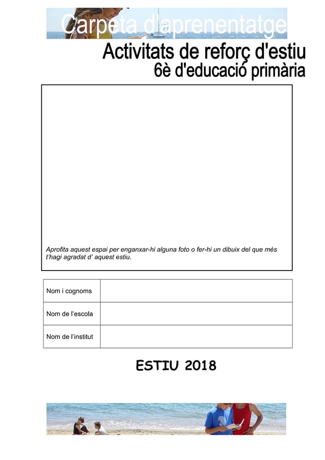 Proposta 2018 deures estiu | PDF