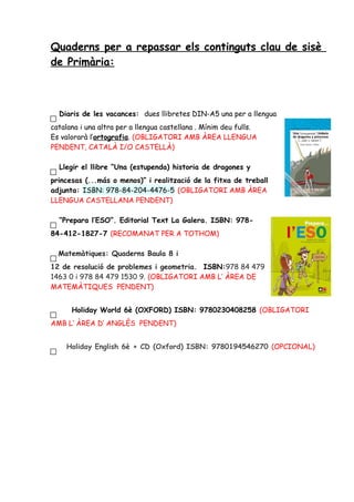 Proposta 2018 deures estiu | PDF