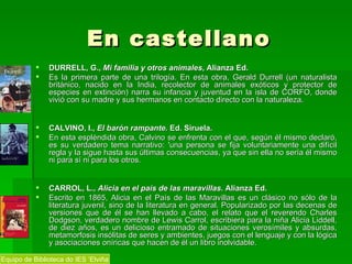 Proposta De Libros De Lectura 1º E 2º | PPS