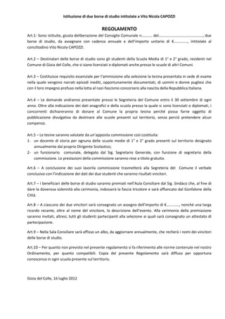 Proposta di enzo cuscito intitolare scuola via eva al gioiese vito ...