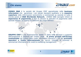 CRIBIS.COM: Informazioni complete, soluzioni semplici. | PDF