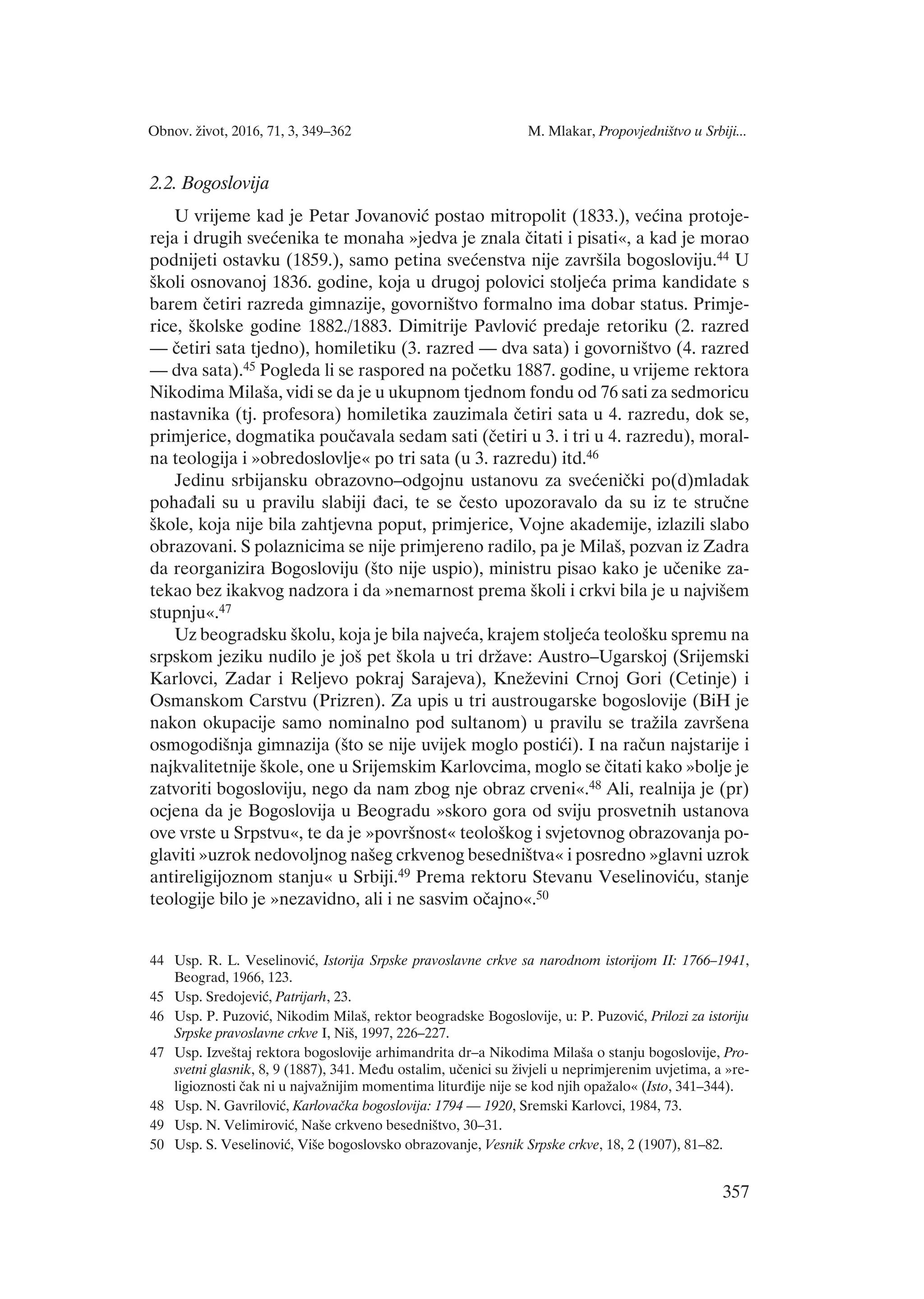 Propovjedništvo u Srbiji u 19. stoljeću/ The Art of Preaching in 19th ...