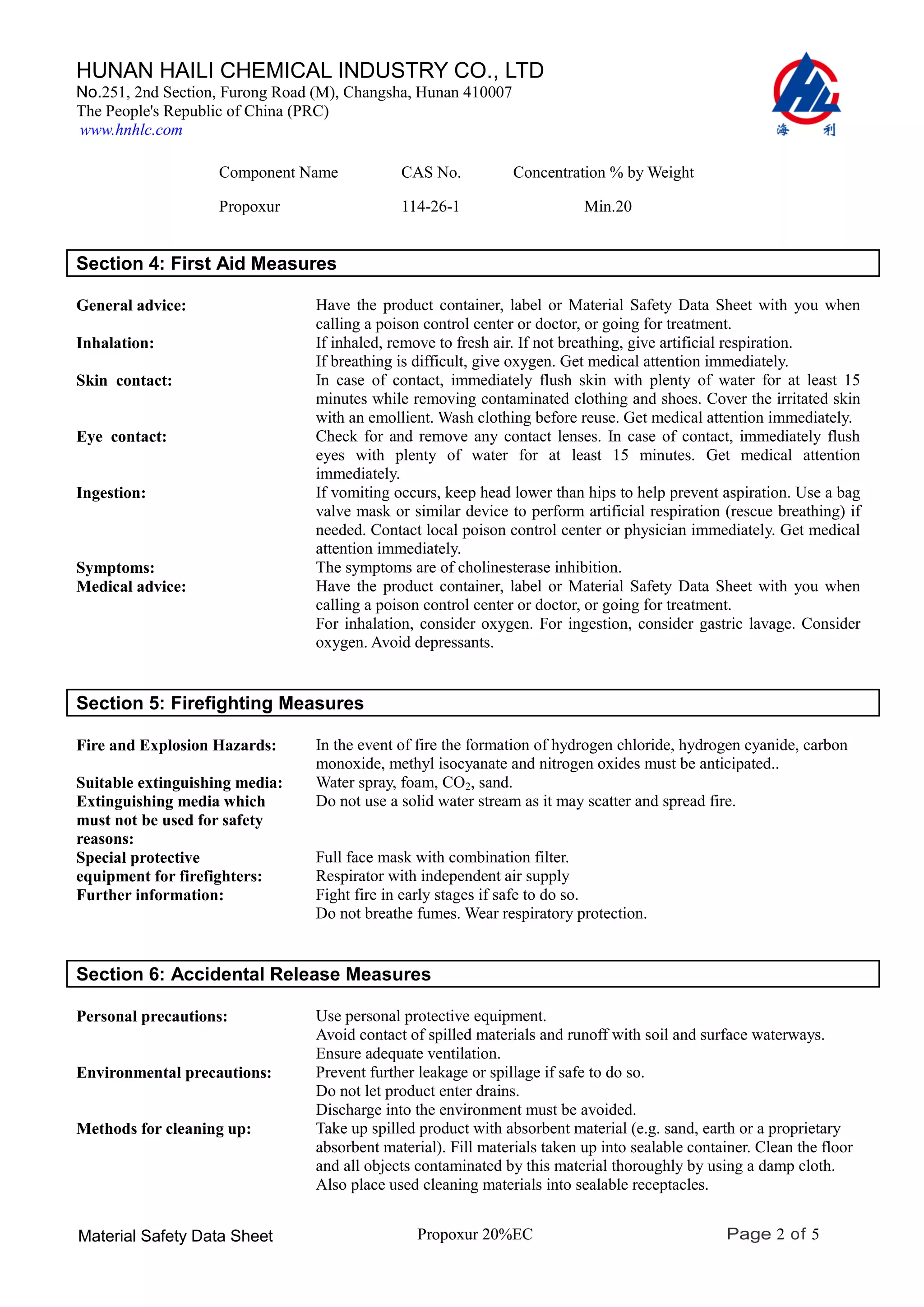 Propoxur 20-ec-en-sds_03_2017_ghs_china | PDF