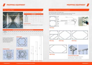 Coates Hire Structural Propping & Support | PDF