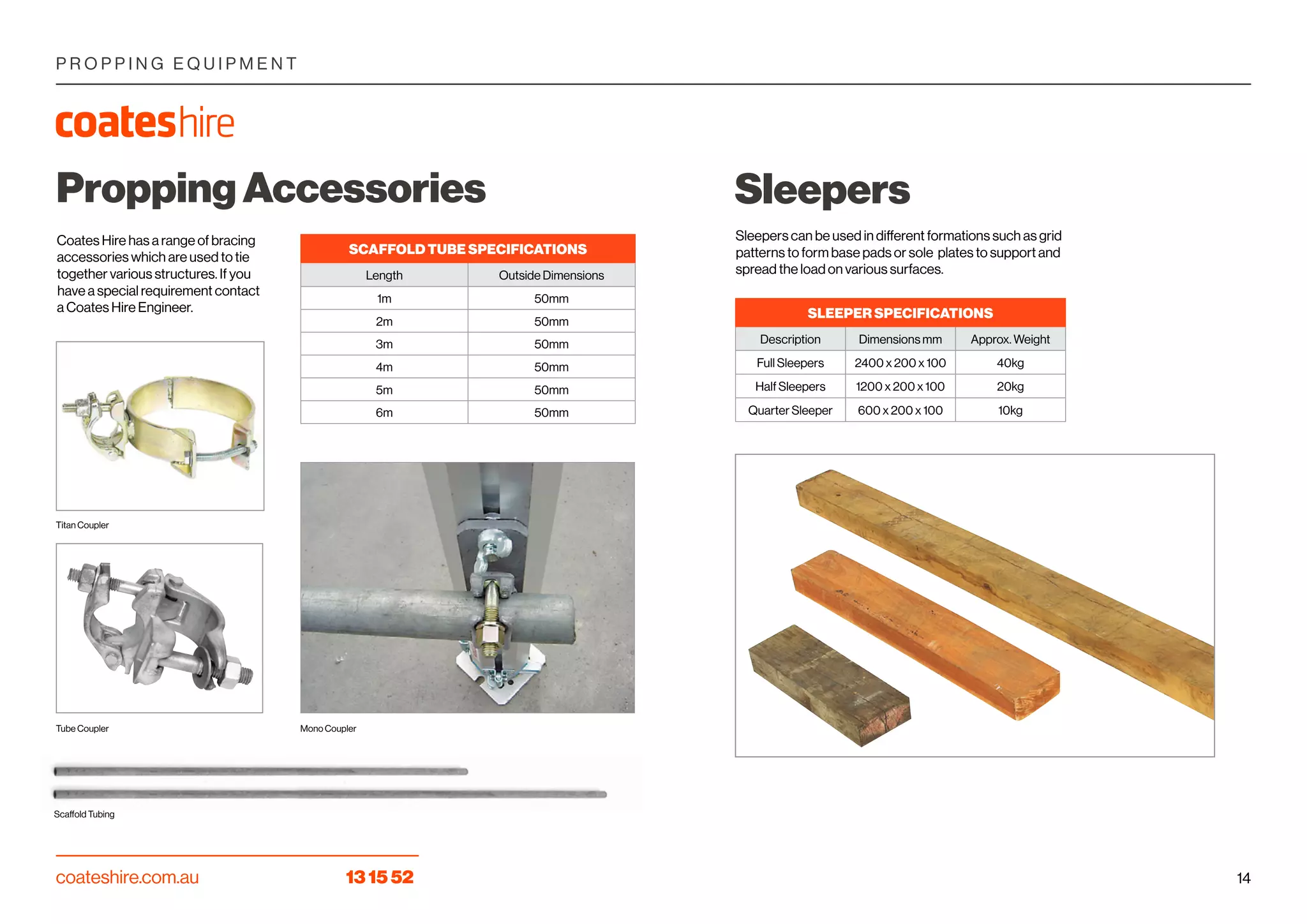 Coates Hire Engineering Solutions - Structural Propping Systems | PDF