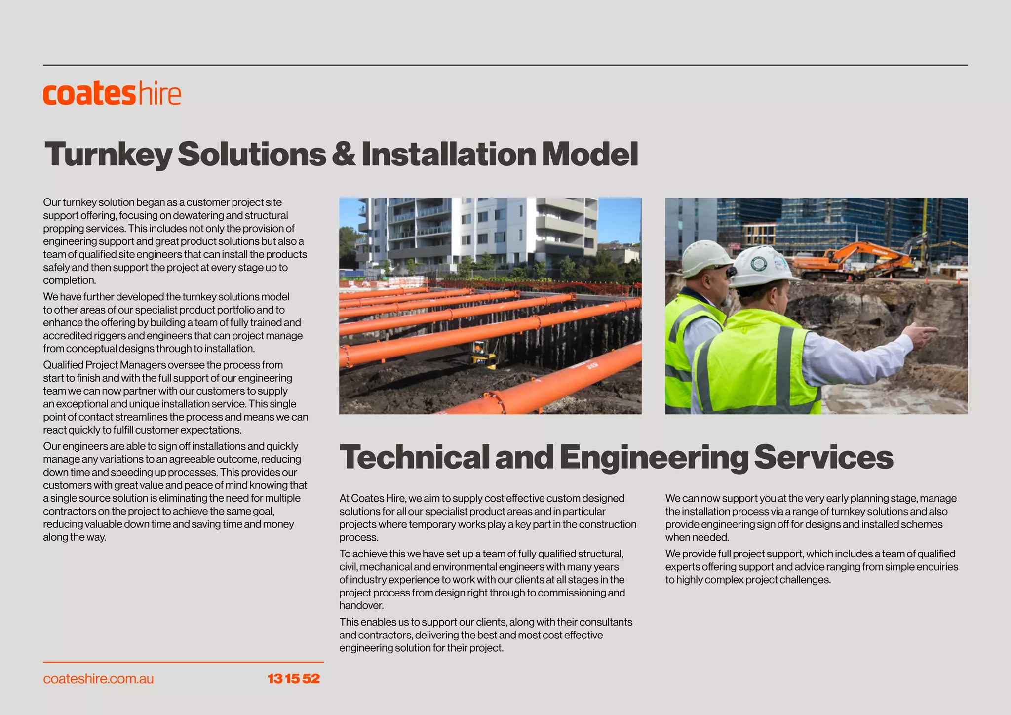 Coates Hire Engineering Solutions - Structural Propping Systems | PDF