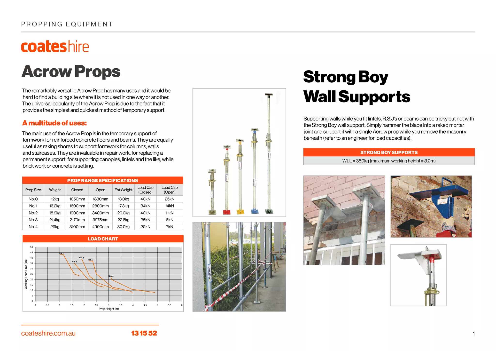 Coates Hire Engineering Solutions - Structural Propping Systems | PDF