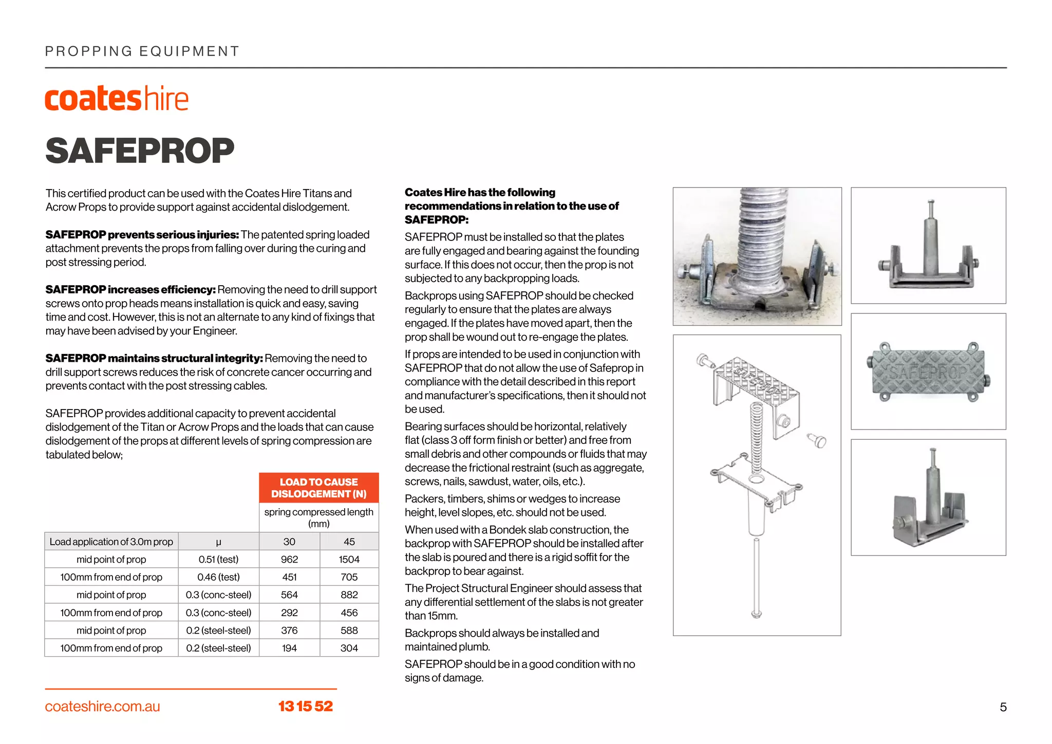 Coates Hire Engineering Solutions - Structural Propping Systems | PDF