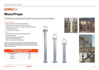 Coates Hire Engineering Solutions - Structural Propping Systems | PDF