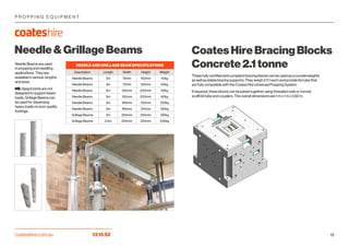 Coates Hire Engineering Solutions - Structural Propping Systems | PDF