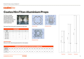 Coates Hire Engineering Solutions - Structural Propping Systems | PDF