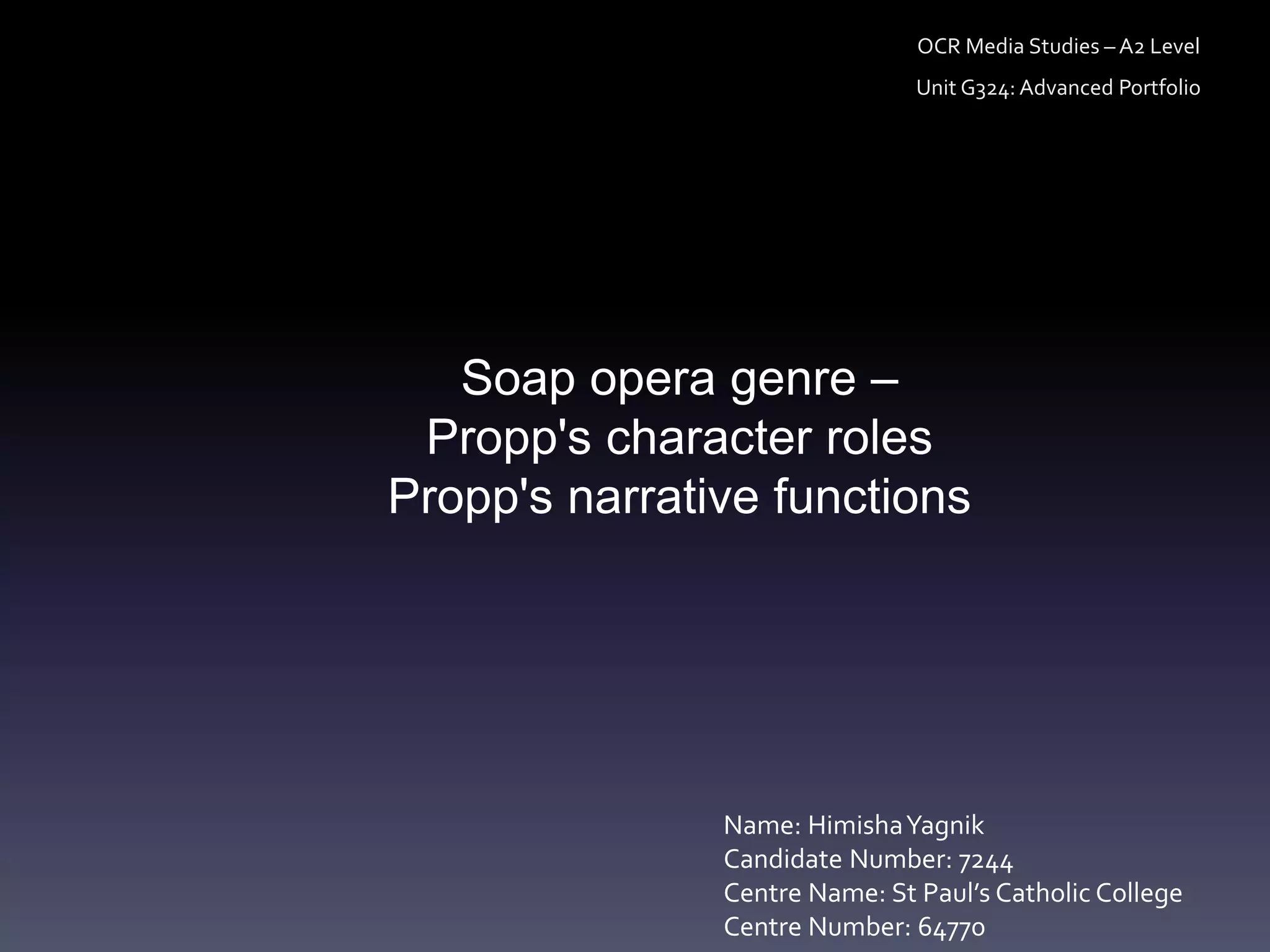 Propps character roles (1) | PPT