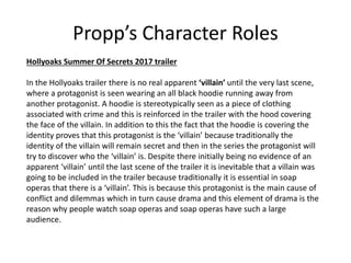 Propp's character roles and functions | PPTX