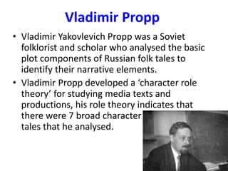 Propps Character Roles And Narrative Functions - Maryasiye Kircin | PPTX