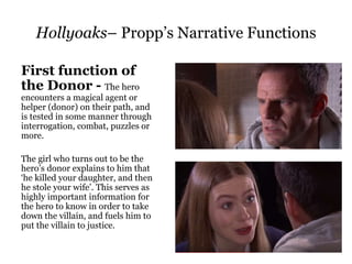 Propp's Character Roles and Narrative Functions | PPT