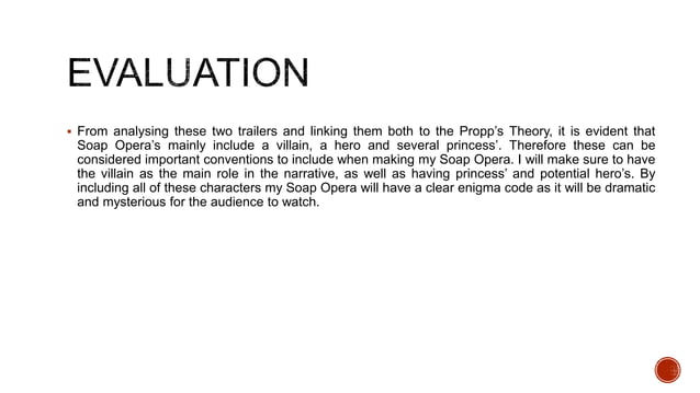 Propps character theory. | PPTX