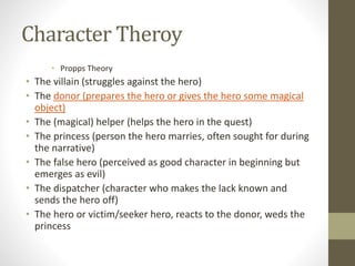 Propps Character Theory | PPTX