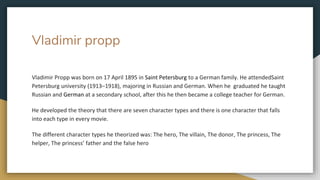 Propps character types | PPT