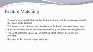 Texture based image retrieval system | PPTX