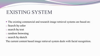 Texture based image retrieval system | PPTX