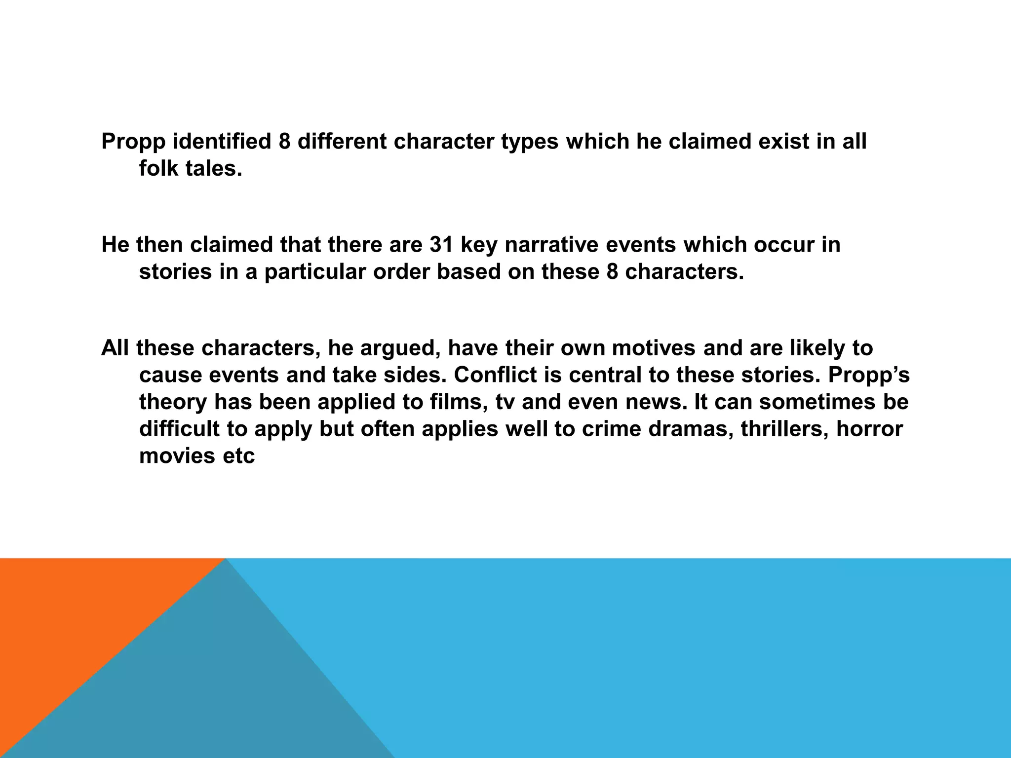 Vladimir Propp theory | PPT