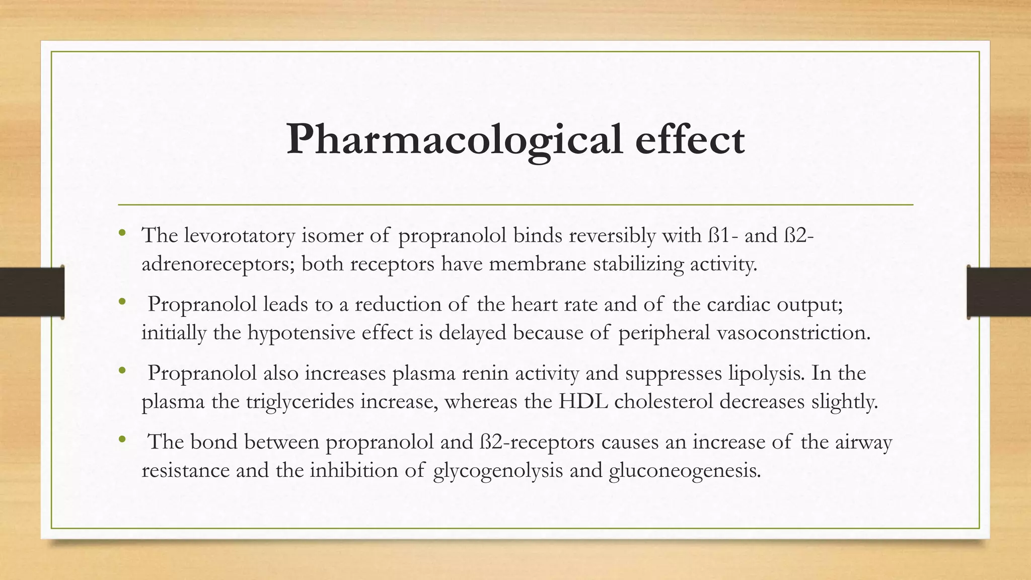 Propranolol | PPTX