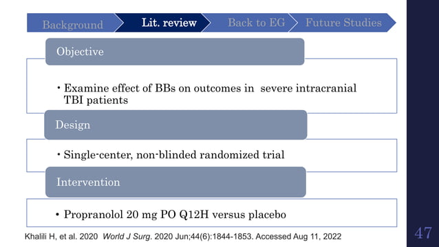 Propranolol and Neuro storming.pptx | Injuries | Diseases and Conditions
