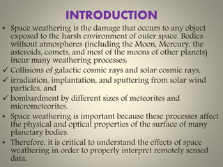 SPACE WEATHERING | PPT