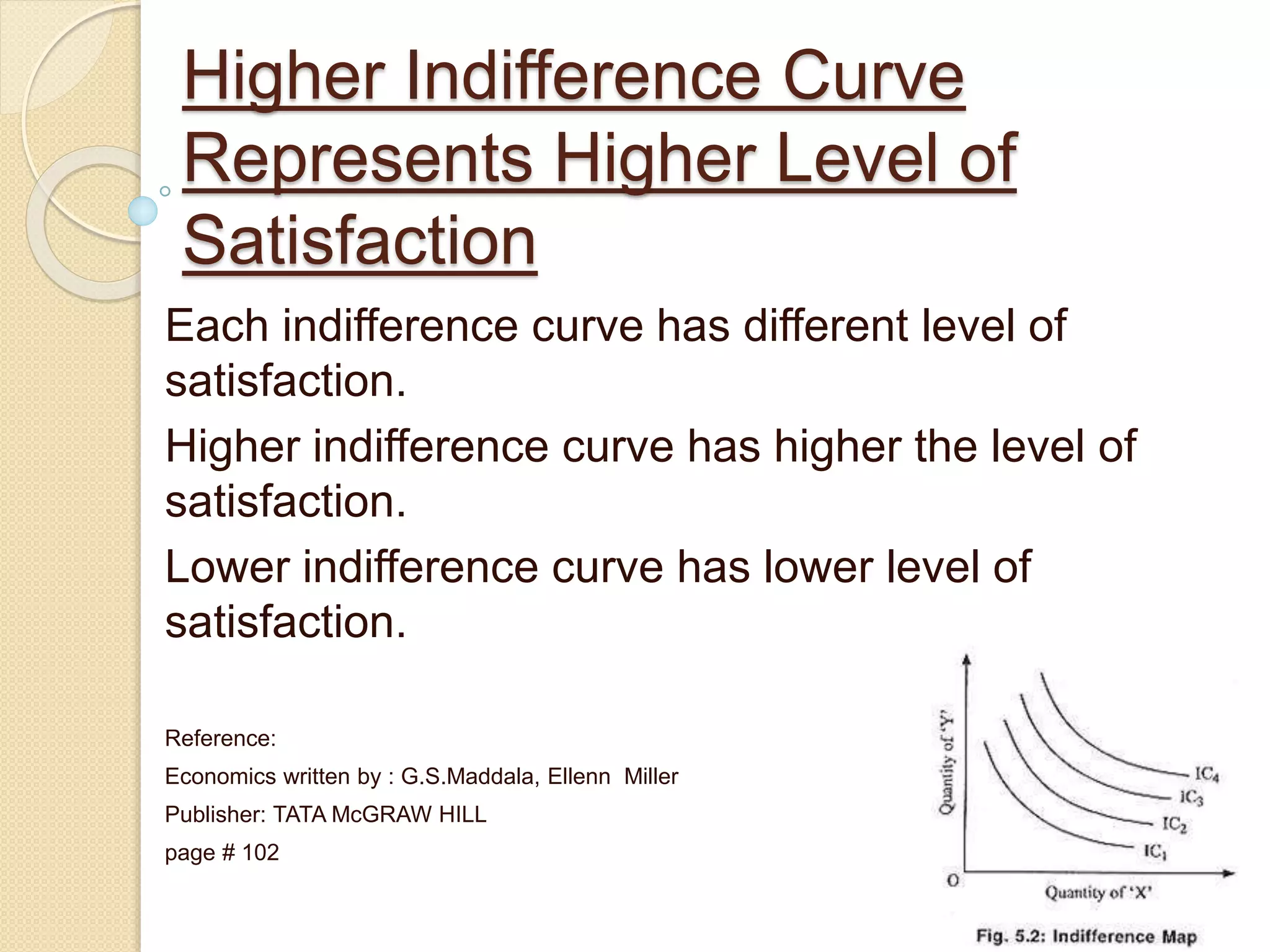 Propreties of indifference curves | PPTX