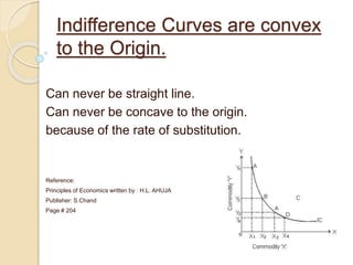 Propreties of indifference curves | PPTX