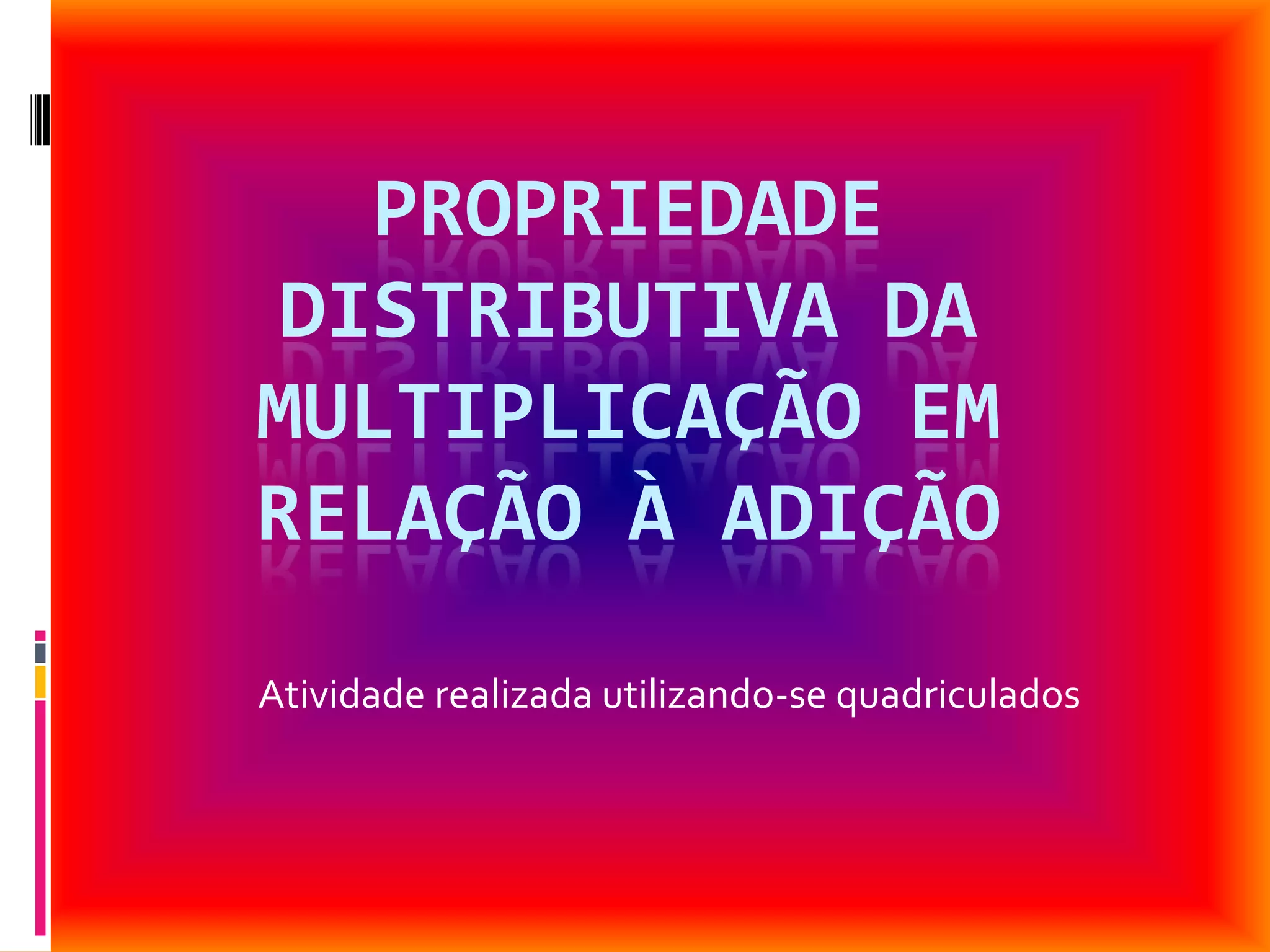 Propriedade Distributiva Da Multiplicação Em Relação à Adição Ppt